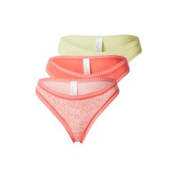 Sloggi String 'GO Crush' Damen Gr&ouml;&szlig;e XL zitrone / lachs / wei&szlig;