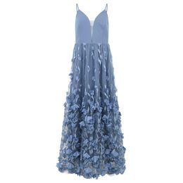 Apart Abendkleid Damen Gr&ouml;&szlig;e 36 rauchblau Winterkleid