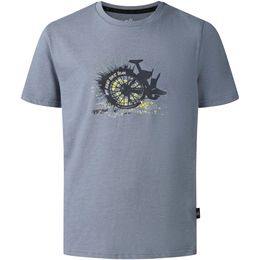 Dare2b Trailblazer III Kinder Baumwollshirt hellgrau 116 - Kinder T-Shirts & -hemden von Dare 2b