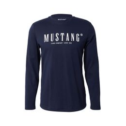 Mustang Shirt 'Asheville' Herren Gr&ouml;&szlig;e M navy / wei&szlig;