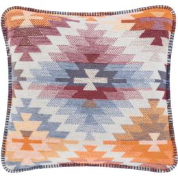 Dekokissen Biederlack "Nomad", nomad light, ethnomuster, B:50cm L:50cm, Baumwolle, Polyacryl, Polyester, Dekokissen_Sitzkissen_Kissenh&uuml;llen, markantes Ikat-Dessin