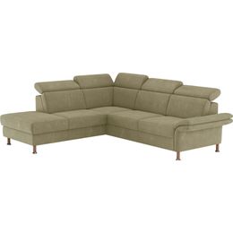 Ecksofa Home Affaire "Calypso L-Form", gr&uuml;n, B:259cm H:85cm T:227cm, 100% Polyester, Sofas, Ecksofa, mit Relaxfunktion motorisch im Sofa 2,5- Sitzer