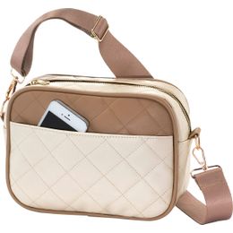 Damen Handtasche beige, Gr&ouml;&szlig;e 0