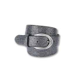 Bernd G&ouml;tz Lederg&uuml;rtel BERND G&Ouml;TZ "Lederg&uuml;rtel Rindleder mit Glitter und Glanzschlie&szlig;e", Damen, Gr. 80, schwarz, Rindsleder, G&uuml;rtel Lederg&uuml;rtel