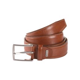 Synthetikg&uuml;rtel MONTI "WIEN", Damen, Gr. 90, braun (light braun uni), Materialmix, gepflegt, G&uuml;rtel, 3,5 cm breit, Klassisch-Business, k&uuml;rzbar, bis Gr. 150 cm