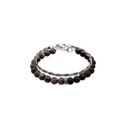 Kuzzoi Armband Set 'Lava' Herren Gr&ouml;&szlig;e 21 silber