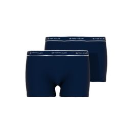 Boxershorts Tom Tailor "Kentucky", Herren, Gr. 7 (XL), blau (navy), Single Jersey, Obermaterial: 95% Baumwolle, 5% Elasthan, unifarben, Unterhosen, weich, bequem, basic, eng, atmungsaktiv, Logobund, Baumwollmix