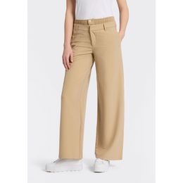 Anzughose HUGO BLUE "Hindani", Damen, Gr. 40, N-Gr, open miscellaneous 991, Web, Obermaterial: 76% Polyester, 20% Viskose, 4% Elasthan, Nadelstreifen, relaxed fit lang, Hosen Anzughose, mit doppeltem Bund, Relaxed Fit