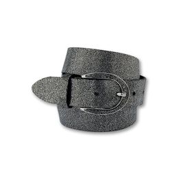 Bernd G&ouml;tz Lederg&uuml;rtel BERND G&Ouml;TZ "Lederg&uuml;rtel mit appliziertem Glanzleder auf Schlie&szlig;e", Damen, Gr. 80, schwarz, si, Rindsleder, G&uuml;rtel Lederg&uuml;rtel