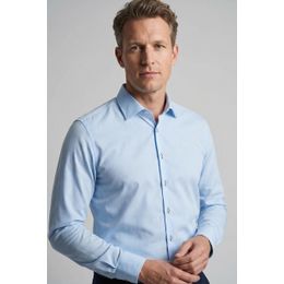 Langarmhemd OLYMP "Level Five", Herren, Gr. 39, N-Gr, hellblau, Web, Obermaterial: 100% Baumwolle, k&ouml;rpernah normal, 2-Knopf-Manschette, Hemden, Businesshemd, body fit, Kentkragen