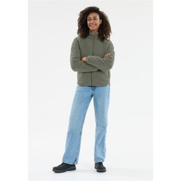 Fleecejacke WHISTLER "Pioneer", Damen, Gr. 48, olivgr&uuml;n, 100% Polyester, unifarben, normal, hoch geschlossener Ausschnitt, Jacken Fleecejacke, mit atmungsaktiver Eigenschaft