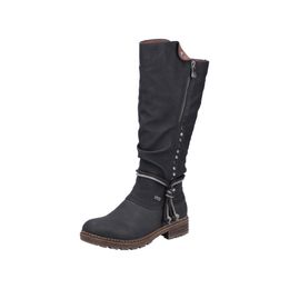 Rieker Stiefel Damen Gr&ouml;&szlig;e 36 anthrazit / schwarz Winterschuhe
