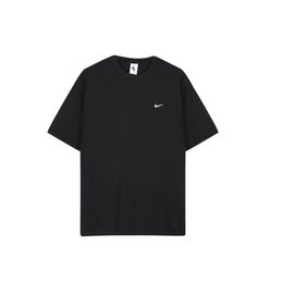 Nike Sportswear T-Shirt 'SOLO SWOOSH' Herren Gr&ouml;&szlig;e L schwarz / wei&szlig;