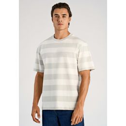 Kurzarmshirt LINDBERGH, Damen, Gr. XXL, f.grau, Jersey, Obermaterial: 100% Baumwolle, gestreift, regular fit h&uuml;ftbedeckend, Rundhals, Shirts, im Streifen-Design
