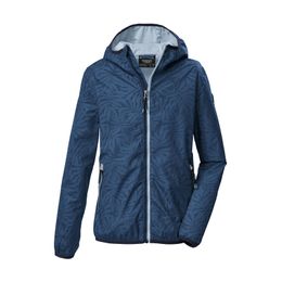 Funktionsjacke Killtec "KOS 163 GRLS JCKT", M&auml;dchen, Gr. 128, dunkelblau, Obermaterial: 100% Polyester;Futter: 100% Polyester, Jacken Funktionsjacke, Leichte, wasserdichte M&auml;dchenjacke mit reflektierenden Elementen