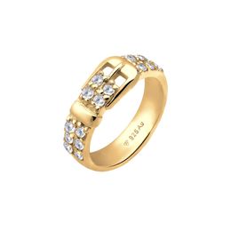 Elli Ring 'G&uuml;rtel' Damen Gr&ouml;&szlig;e 58 gold / transparent
