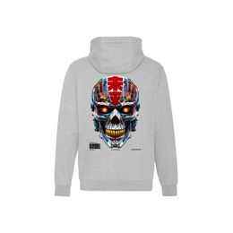 Oldskull Sweatshirt 'Xtreme Vivid Skull' male Grey size XXXL