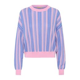 Culture Pullover 'CUDeny' Damen Gr&ouml;&szlig;e XXL himmelblau / rosa