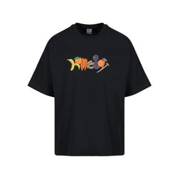 Homeboy T-Shirt 'Frootz' Damen Gr&ouml;&szlig;e XXL gelb / brombeer / dunkelorange / schwarz