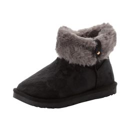 O`Neill Schlupfboots O'NEILL "JENNER MID JR", M&auml;dchen, Gr. 31, schwarz, Synthetik, Schuhe Schlupfboots, Winterboots, Snowboots, Winterschuhe