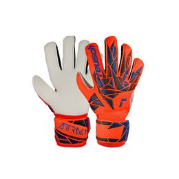Reusch Torwarthandschuh 'Attrakt Solid ' Jungen Gr&ouml;&szlig;e XS blau / greige / orange