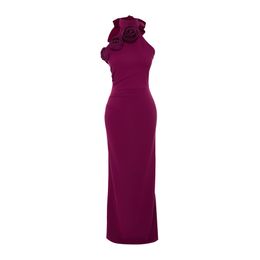 Trendyol Kleid Damen Gr&ouml;&szlig;e 38 pflaume Winterkleid