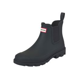 Gummistiefel Hunter "UNISEX DOWNPOUR CHELSEA", Damen, Gr. 39, Hunter navy, Gummi, Schuhe Gummistiefel, wasserdicht