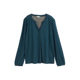 Tom Tailor Bluse Damen Gr&ouml;&szlig;e L marine / petrol