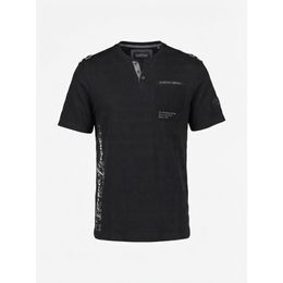 Koroshi T-Shirt Herren Gr&ouml;&szlig;e XL grau / schwarz / wei&szlig;