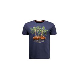 Deeluxe T-shirt 'KIKONDO' Herren Gr&ouml;&szlig;e L navy / gr&uuml;n