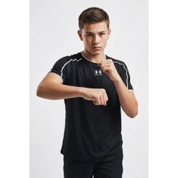 Under Armour Jungen Trainingsshirt "UA B CHALLENGER TRAIN SS"schwarz, grau, wei&szlig;, Gr. XL, Obermaterial: 100% Polyester, Shirts, sportliche Passform,