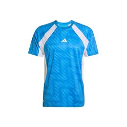 adidas Performance Funktionsshirt Herren Gr&ouml;&szlig;e S blau / wei&szlig;