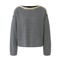 Oui Pullover Damen Gr&ouml;&szlig;e XS beige / blaumeliert / offwhite
