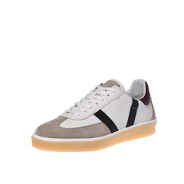 Baldinini Sneaker Herren Gr&ouml;&szlig;e 43 dunkelbeige / weinrot / schwarz / offwhite