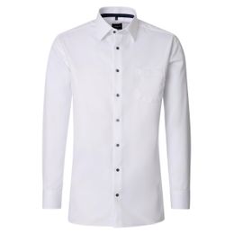 Businesshemd Venti "Venti Businesshemd uni", Herren, Gr. 39, Normalgr&ouml;&szlig;en, wei&szlig;, 100% Baumwolle, unifarben, comfort fit, Hemden