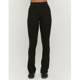 Leggings Tally Weijl "SLECOPATRY", Damen, Gr. 34, N-Gr, schwarz, Jersey, Obermaterial: 48% Baumwolle, 47% Modal, 5% Elasthan, unifarben, bootcut fit lang, Hosen Leggings, Baumwollmischung, Bootcut