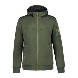 Softshelljacke Icepeak "H SOFTSHELLBLOUSON MERRYVILLE", Herren, Gr. 56, gr&uuml;n (schwarz olive), Obermaterial: 100% Polyester, Jacken Softshelljacke, f&uuml;r vielseitige Outdoor-Aktivit&auml;ten, aus 4-Wege-Stretchmaterial