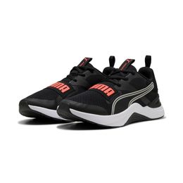Trainingsschuh Puma "PROSPECT", Damen, Gr. 45, schwarz (Puma schwarz, glowing rot), Schuhe Trainingsschuh