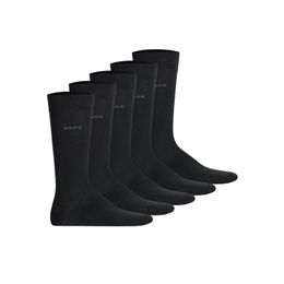 Kurzsocken BOSS "Socken 5er Pack", Herren, Gr. 43-46, schwarz, Obermaterial: 75% Baumwolle CO. 23% Polyamid PA. 2% Elasthan EL., Socken Kurzsocken