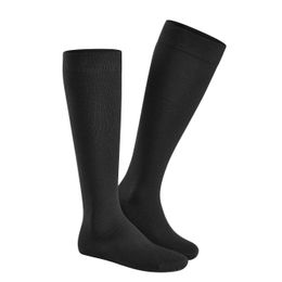 Kniestr&uuml;mpfe Hudson "RELAX COTTON", Herren, Gr. 43-44, schwarz, Baumwollmischung, normal, Socken Kniestr&uuml;mpfe, druckfreier Relax-Komfortbund