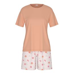 Mey Shorty 'Grapefruit Bliss' Damen Gr&ouml;&szlig;e XL hellgr&uuml;n / pfirsich / rosa / wei&szlig; Winterkleid