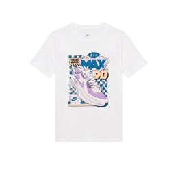 Nike Sportswear T-Shirt 'AIR MAX 90' Jungen Gr&ouml;&szlig;e 158/170 blau / orange / schwarz / wei&szlig;