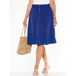 Schlupfrock Classic Basics, Damen, Gr. 42, blau (royalblau), 100% Polyester, unifarben, knielang, R&ouml;cke