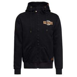 King Kerosin Zip-Up Hoodie 'K.K. Adventure Gear - Speedfreak' male Black size XL