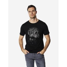 Koroshi T-Shirt Herren Gr&ouml;&szlig;e M grau / schwarz