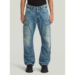 G-Star Raw Regular-fit-Jeans G-STAR "Contor Regular Cargo Jeans", Herren, Gr. 29, L&auml;nge 34, vintage cirrus blau, Obermaterial: 75% Baumwolle, 25% Baumwolle, Jeans