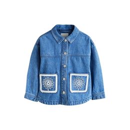 next Jacke M&auml;dchen Gr&ouml;&szlig;e 98 blue denim / wei&szlig;