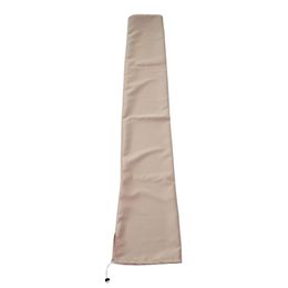 MCW Schutzh&uuml;lle f&uuml;r Sonnenschirm bis 3m, Cover Abdeckh&uuml;lle mit Kordelzug ~ creme
