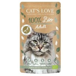 CAT'S LOVE Bio Nassfutter Katze Adult in Gelee Ente 12x100 g