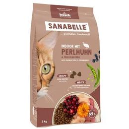 Sanabelle Trockenfutter Katze, Adult. Indoor, mit Perlhuhn 2x2 kg